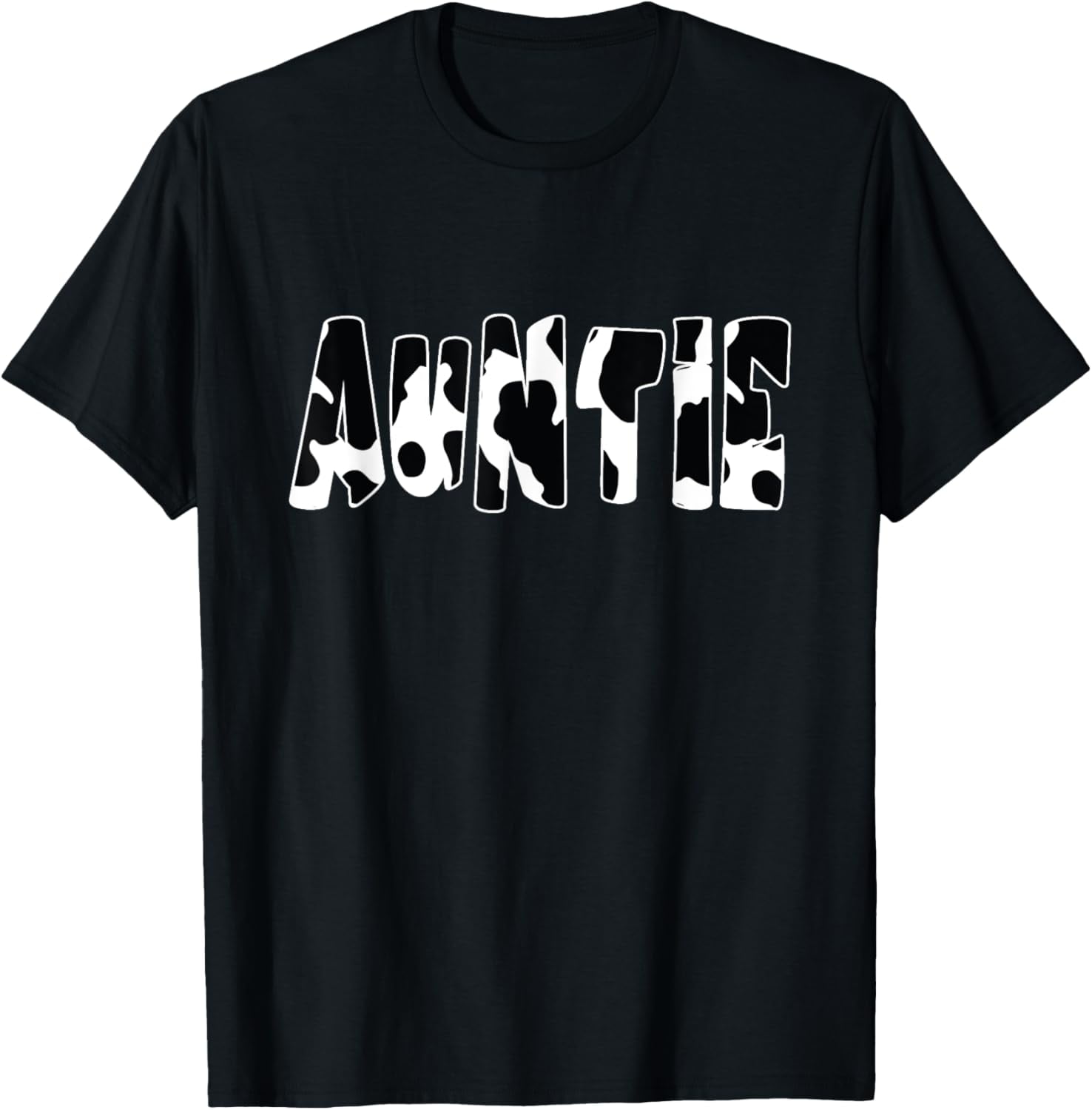 Auntie Cow Print Cow Pattern T-Shirt - Walmart.com