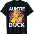 Auntie Duck Cute Aunt Rubber Duck Women's Cartoon T-Shirt Tops Tee ...