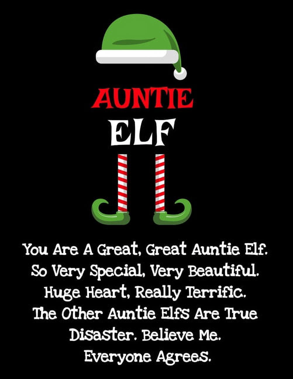 Auntie Elf: Funny Sayings Auntie Elf Gifts from Niece Nephew for Worlds ...