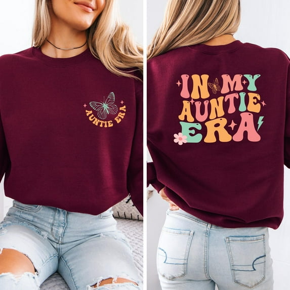 In My Auntie Era Sweatshirt, Auntie Sweatshirt, Aunt Sweatshirt, Aunt ...