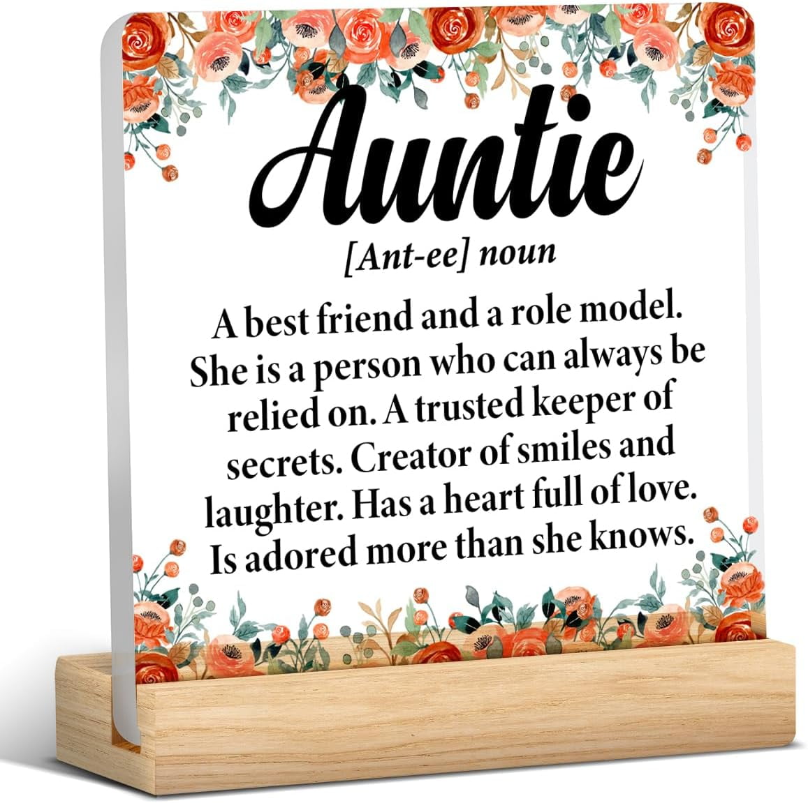 Auntie Gift From Niece Nephew, Thank You Gift for Aunt Birthday ...