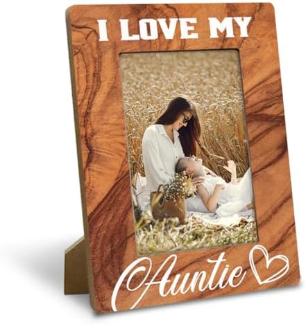 Auntie Gifts, I Love my Auntie, Rustic Photo Frames 4 x 6, Best Aunt ...