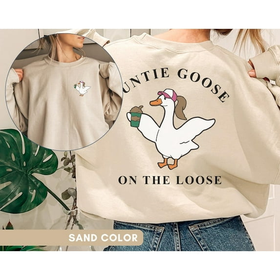 Auntie Goose Sweatshirt Cool Aunts Club Sweater New Aunt Shirt ...