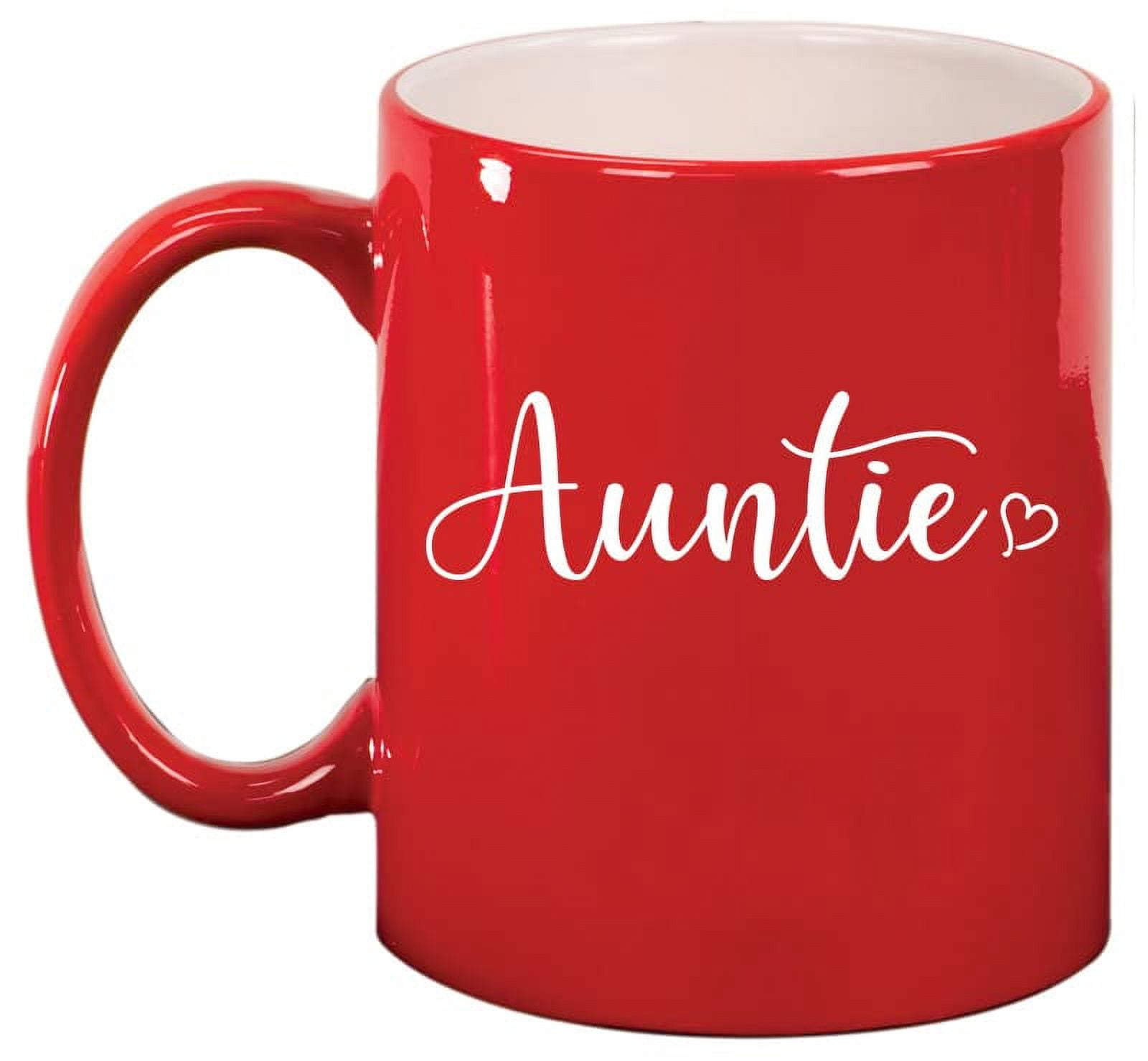 Auntie With Heart Ceramic Coffee Mug Tea Cup Gift for Her, Sister, Wife ...