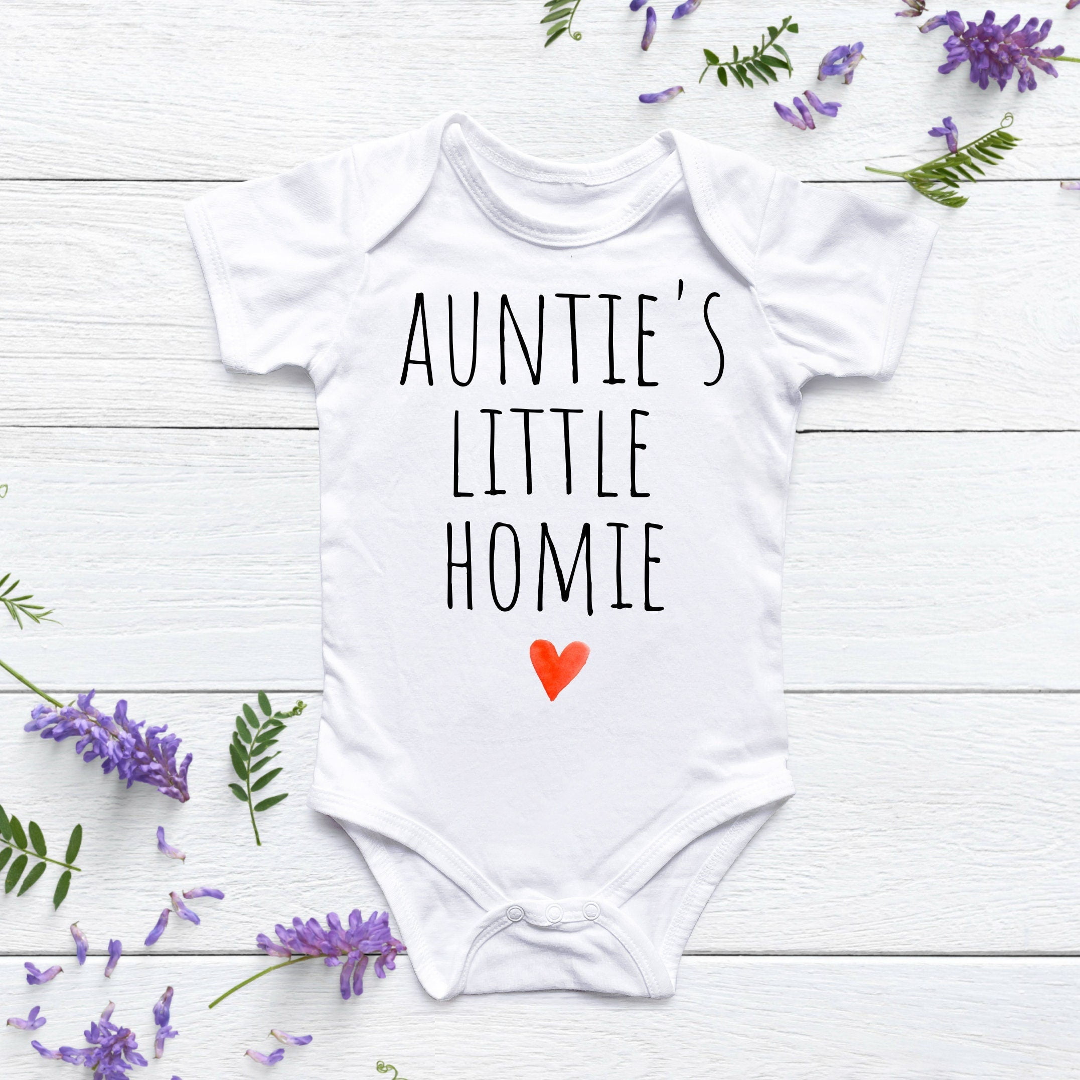 Auntie Homie - Baby Boy Girl Clothes Infant Bodysuit Funny Cute Newborn - Walmart.com