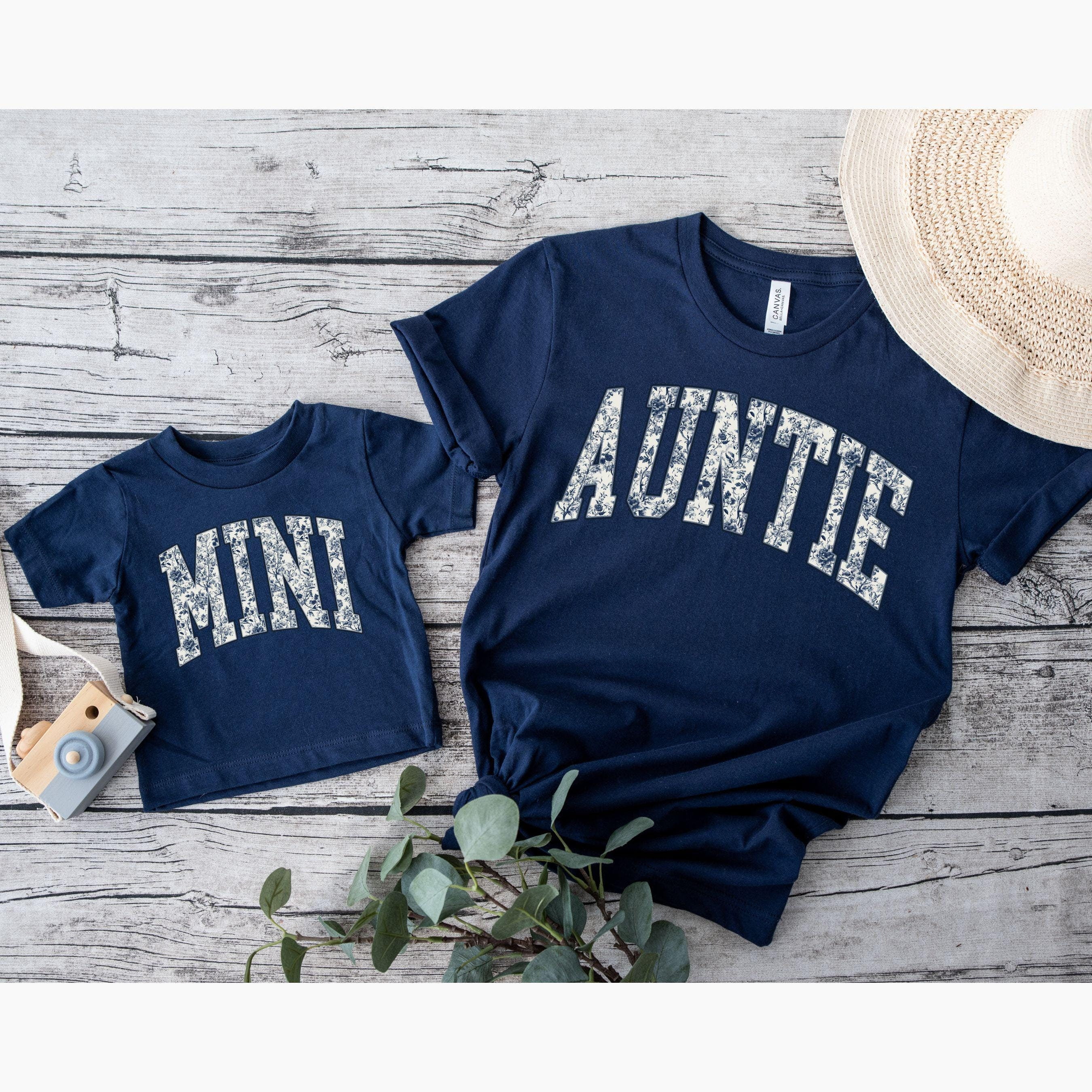 Auntie Mini Shirts, Auntie and Aunties Bestie shirts, Matching Family ...
