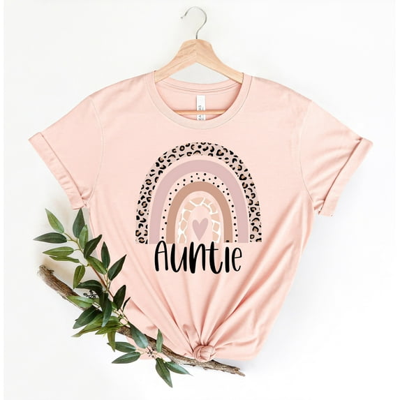 Auntie Rainbow Shirt Auntie Leopard Rainbow Shirt Auntie Shirt Auntie ...