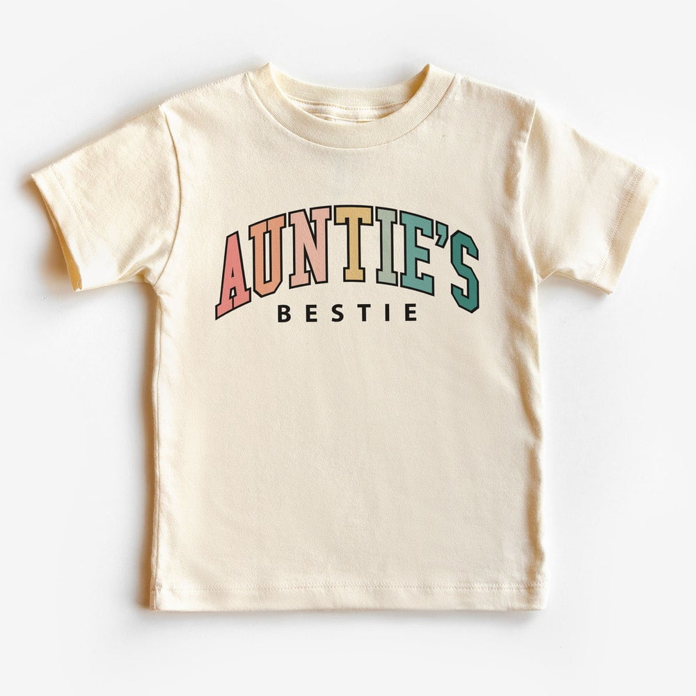 Auntie'S Bestie Toddler Shirt - Cute Niece/Nephew Outfit - I Love My Aunt - Boho Toddler & Youth ...