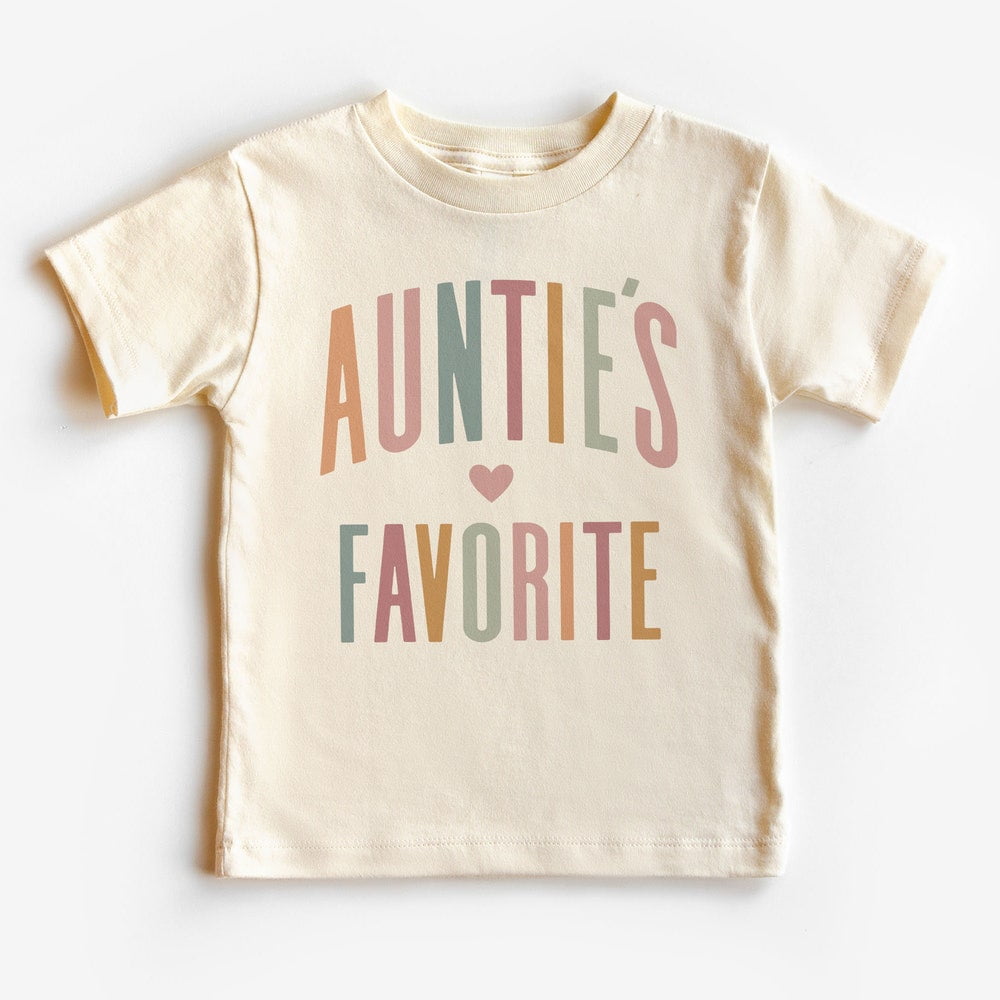 Auntie'S Favorite Toddler Shirt - Favorite Niece/Nephew Outfit - Boho Toddler & Youth Tee ...