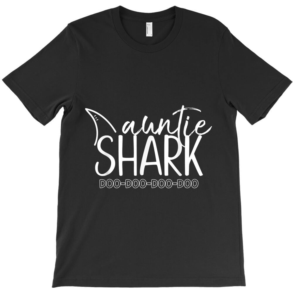 Auntie Shark Doo Doo Funny Christmas Family Aunt Birthday Graphic ...