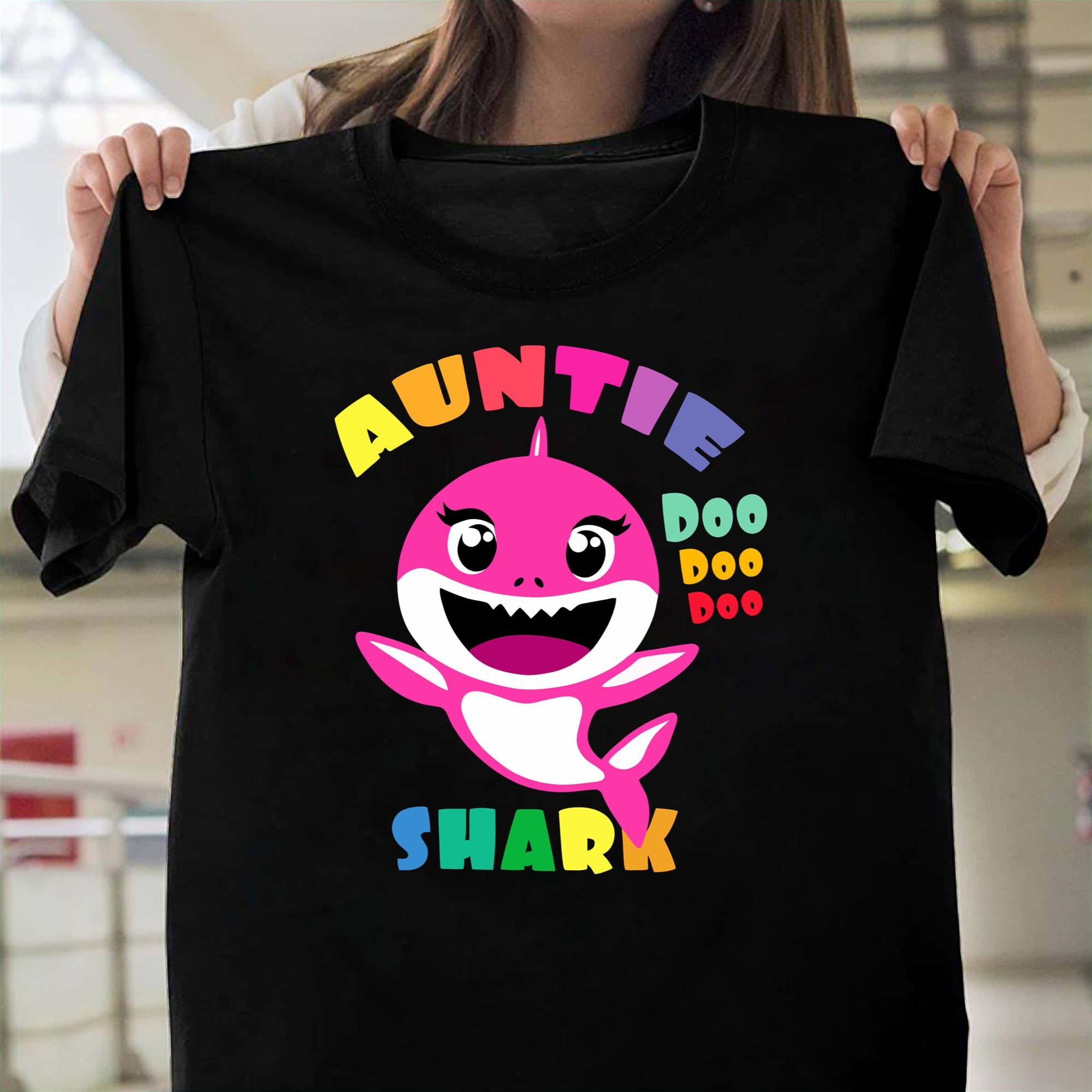 Auntie Shark Doo Doo Funny Family Aunt Gift For A Fan, Of The V80321 ...