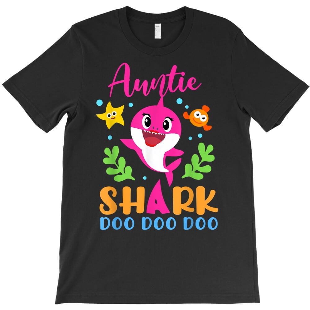 Auntie Shark Funny Auntie Shark Lover Family Mother's Day - Fan ...