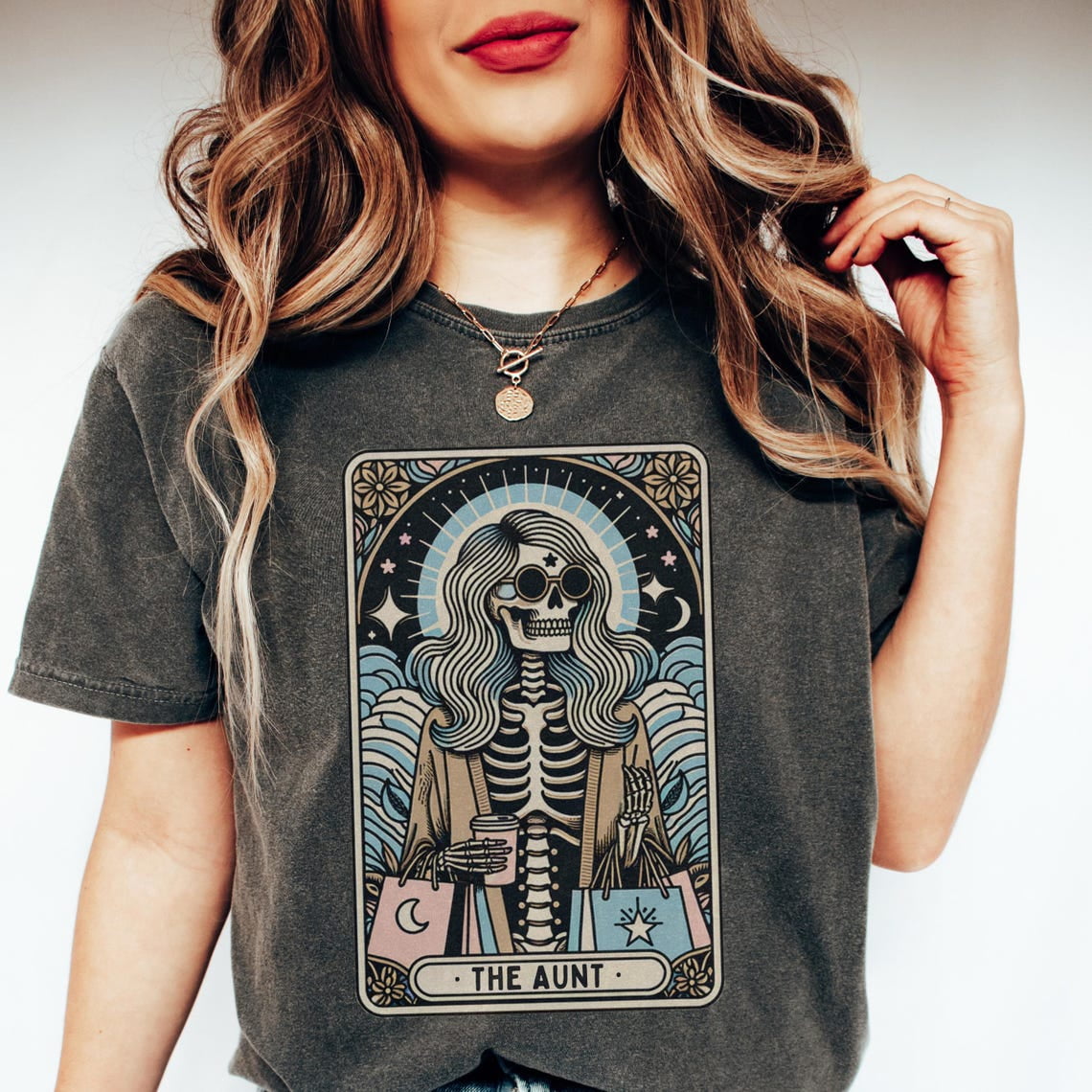 Auntie Shirt, Aunt Tarot Card T-Shirt, Aunt, Aunt, Pregnancy ...