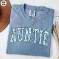 Auntie Shirt Floral Lemon Aunt TShirt Spring Summer Pregnancy Reveal ...