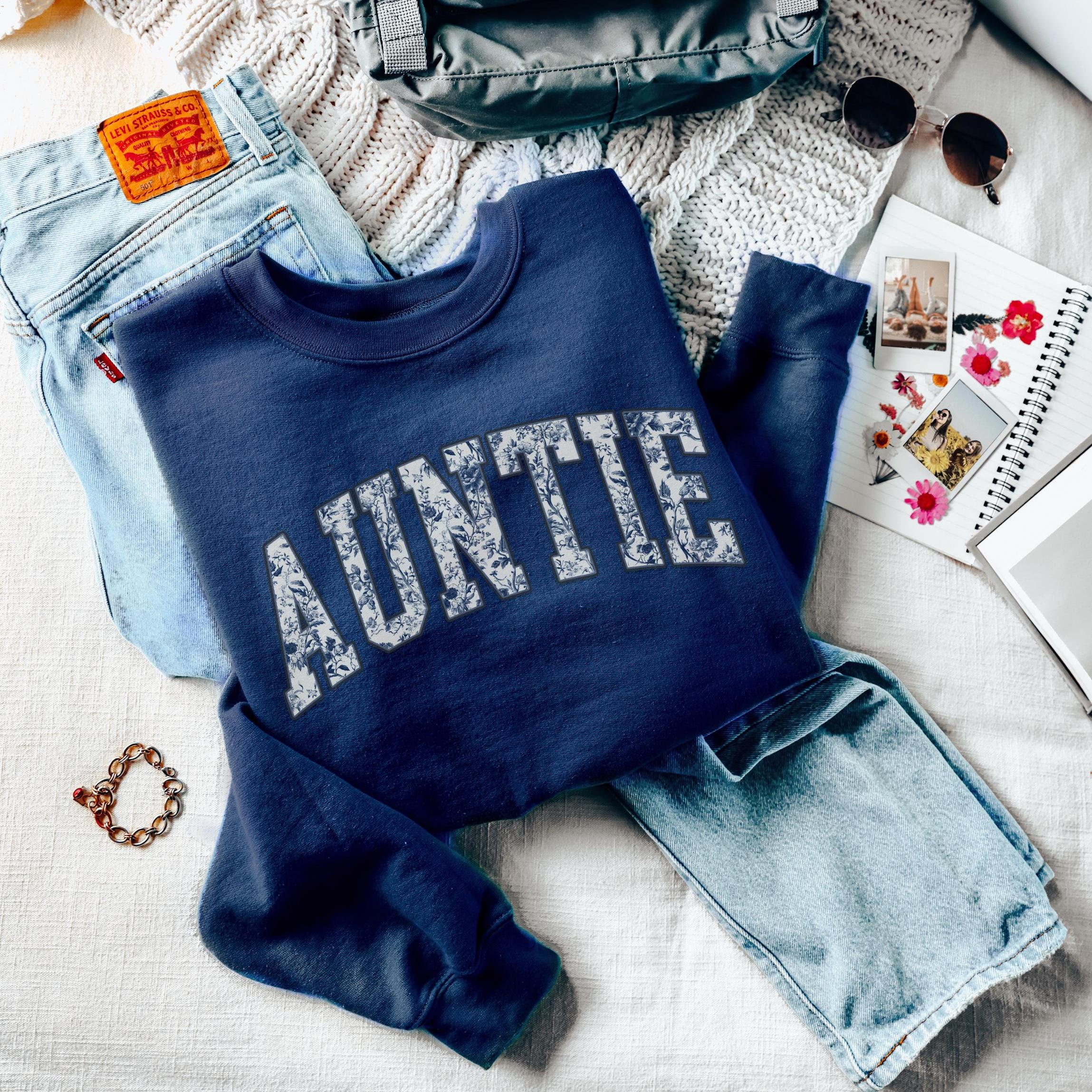 Auntie T-Shirt, Auntie Auntie Shirt, Aunt T-Shirt, Gift for Auntie ...