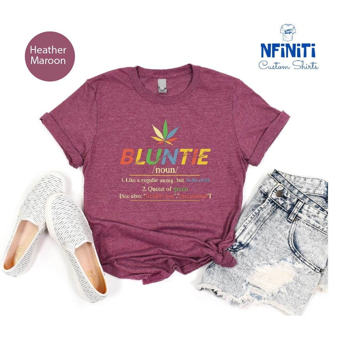 Auntie T-Shirt, "Bluntie" Definition All Size S-5Xl - Walmart.com
