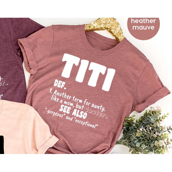 Auntie T Shirt Titi TShirt Cool Aunts Shirt Aunt Gifts Auntie Gift Aunt ...