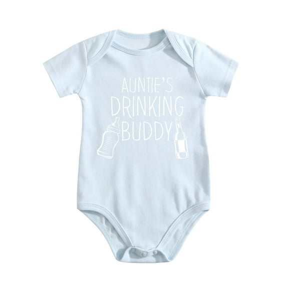 Auntie's Drinking Buddy Baby Bodysuit Funny Adorable Romper Cute ...