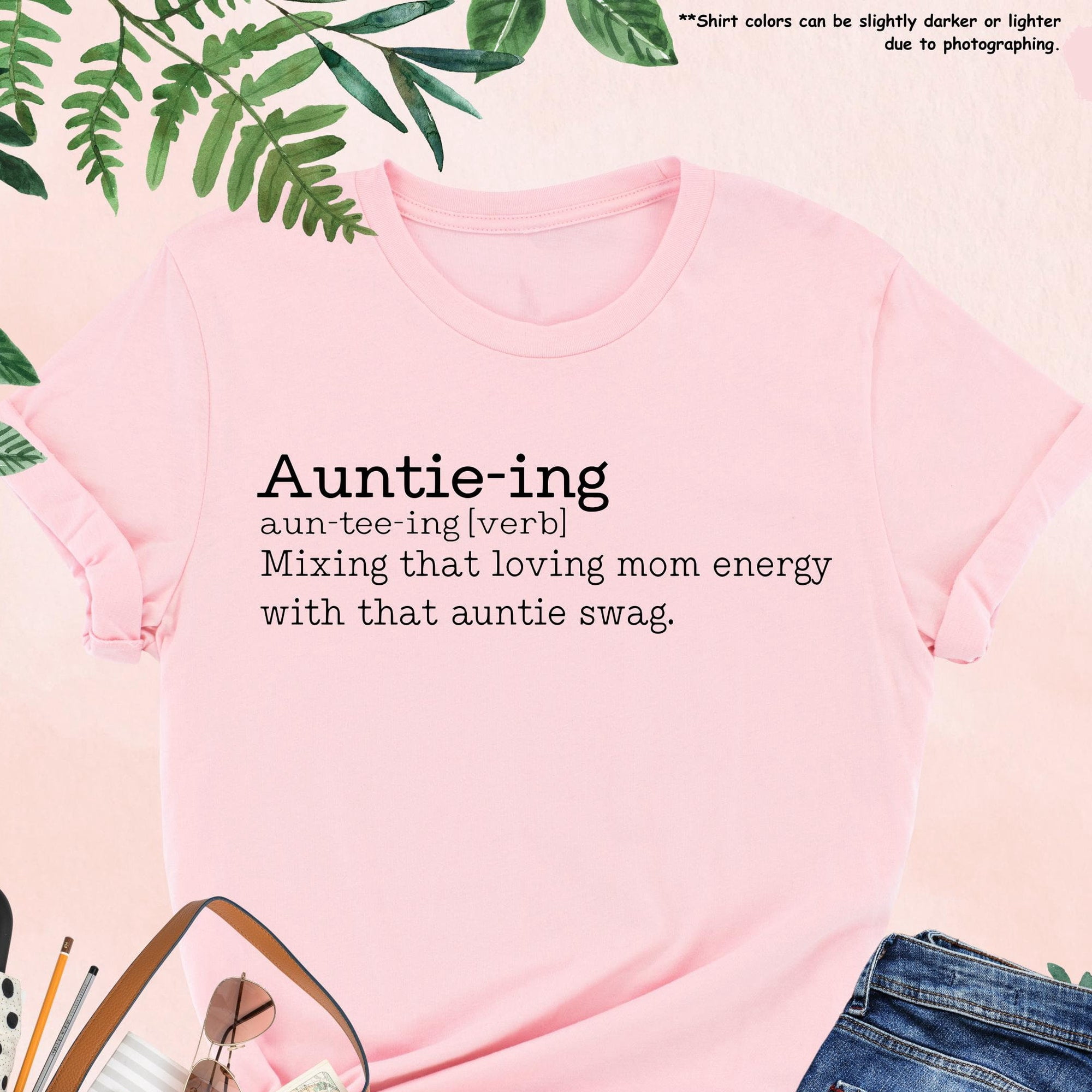 Auntieing Shirt Funny Auntie Gift Aunt Definition Baby Reveal Gift Aunt ...