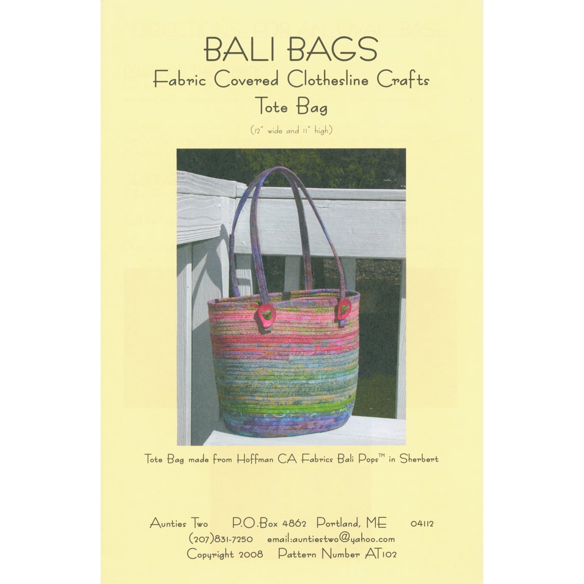 Aunties Two Patterns-Bali Bags - Walmart.com