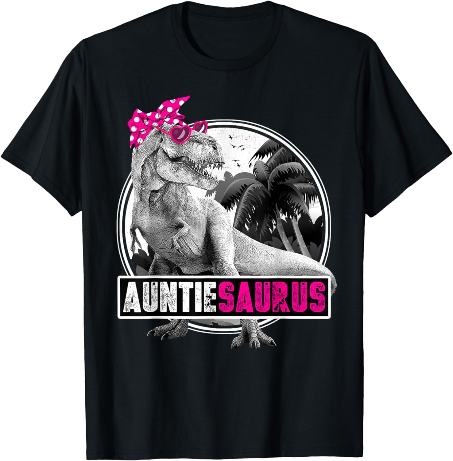Auntiesaurus Rex Aunt Dinosaur Auntie Saurus Family T-Shirt - Walmart.com