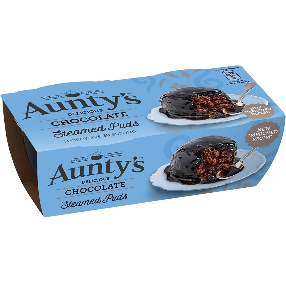 Aunty's Chocolate Steamed Puddings 2 X 95G (Pack of 2) - Walmart.com