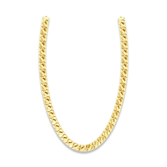 Auory 18K Vermeil Gold Plated Cuban Chain – 5mm Width Necklace for Men ...