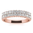 Auory Half Eternity Wedding Band - Best Moissanite Bridal Ring for ...