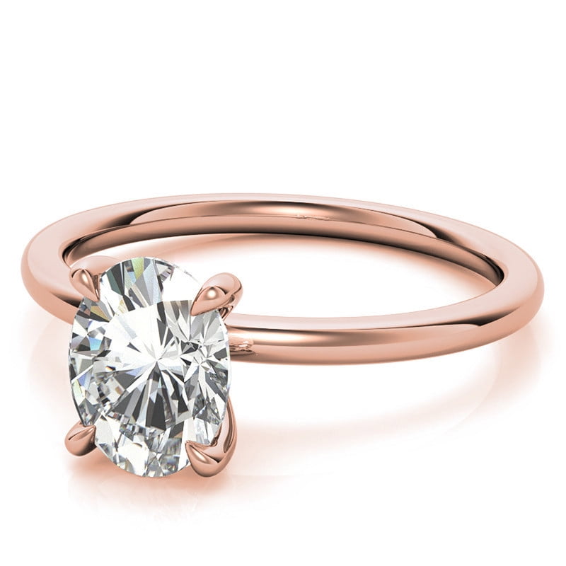 Auory Rose Gold Plated Promise Ring with Unique Design for Her ...