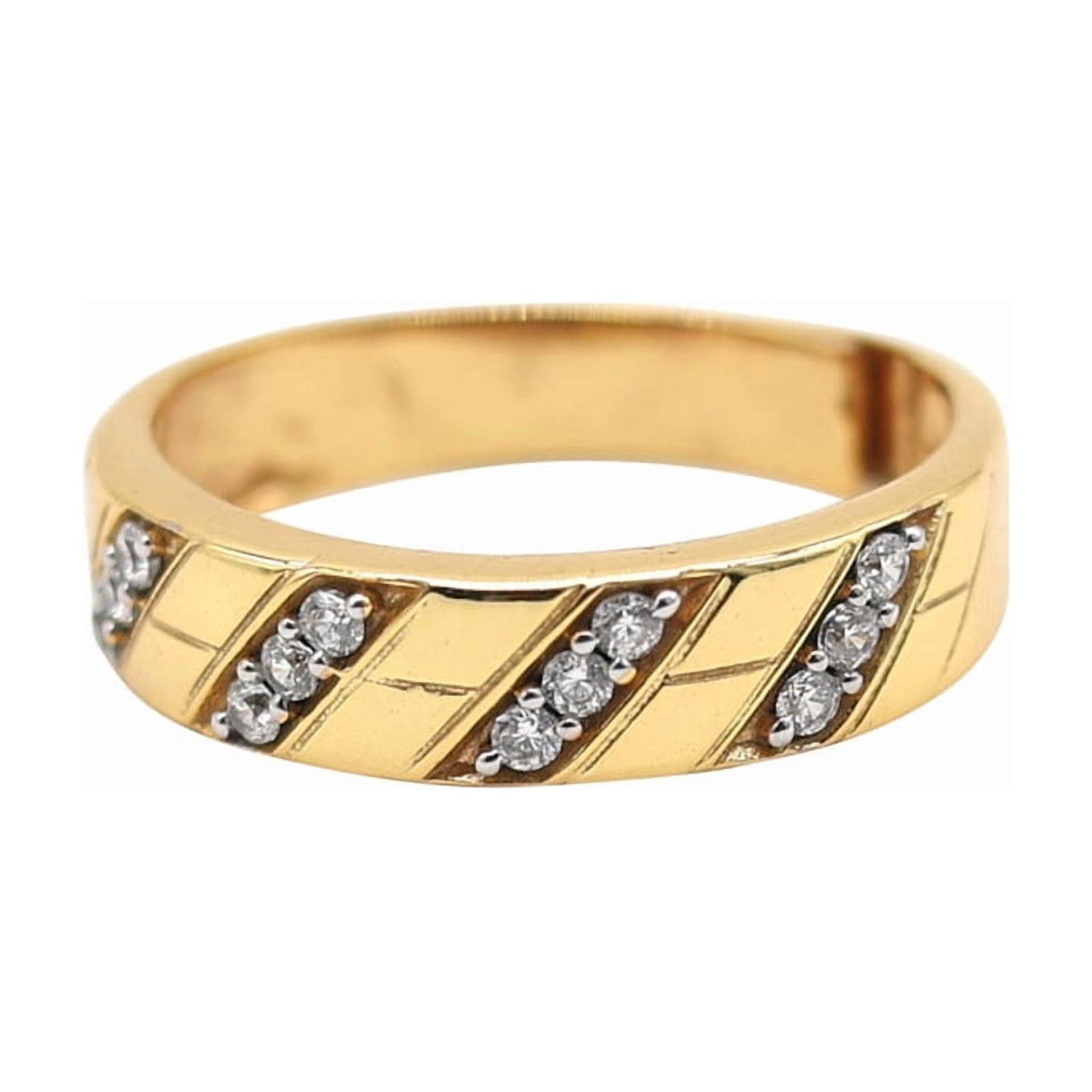 Auory Unisex Moissanite Wedding Band - Multi Layered Moissanite ...