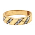 Auory Unisex Moissanite Wedding Band - Multi Layered Moissanite ...