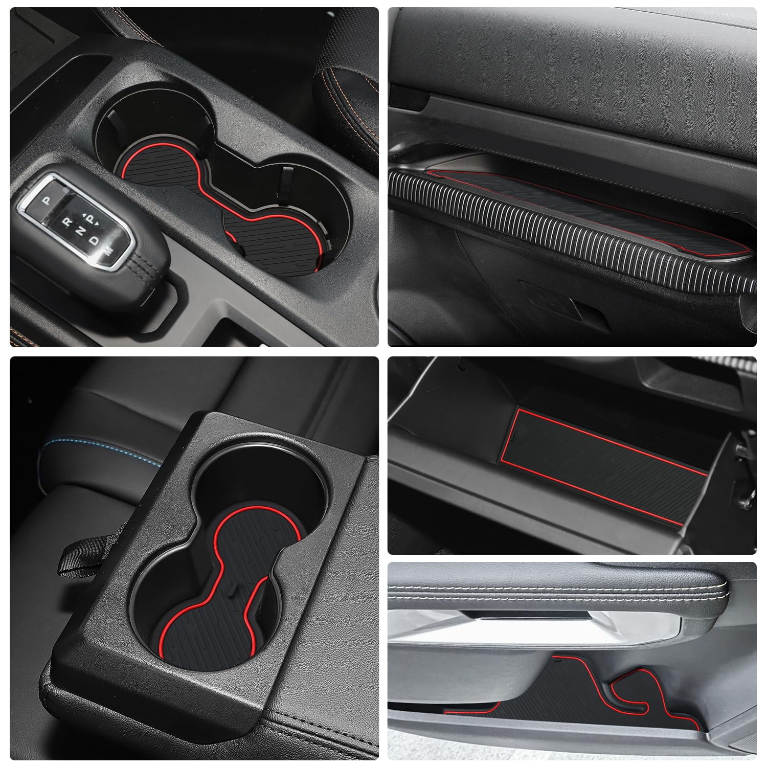 Auovo Cup Holder Inserts Liners Compatible with Ford Ranger Accessories ...