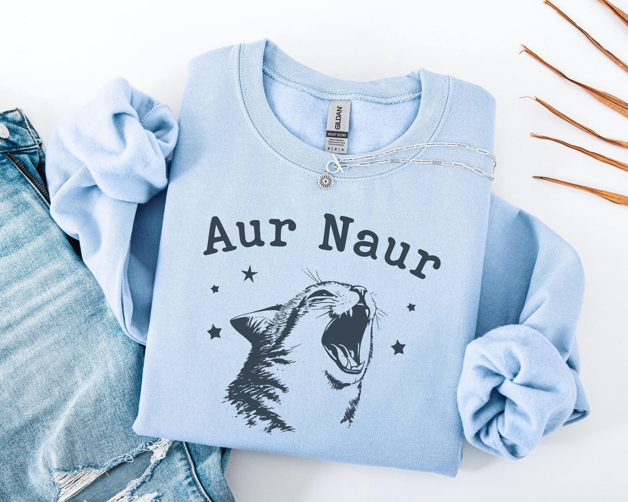 Aur Naur Cat TShirt Funny Women 39 s TShirt Cat Mama Hoodie Silly Cat ...