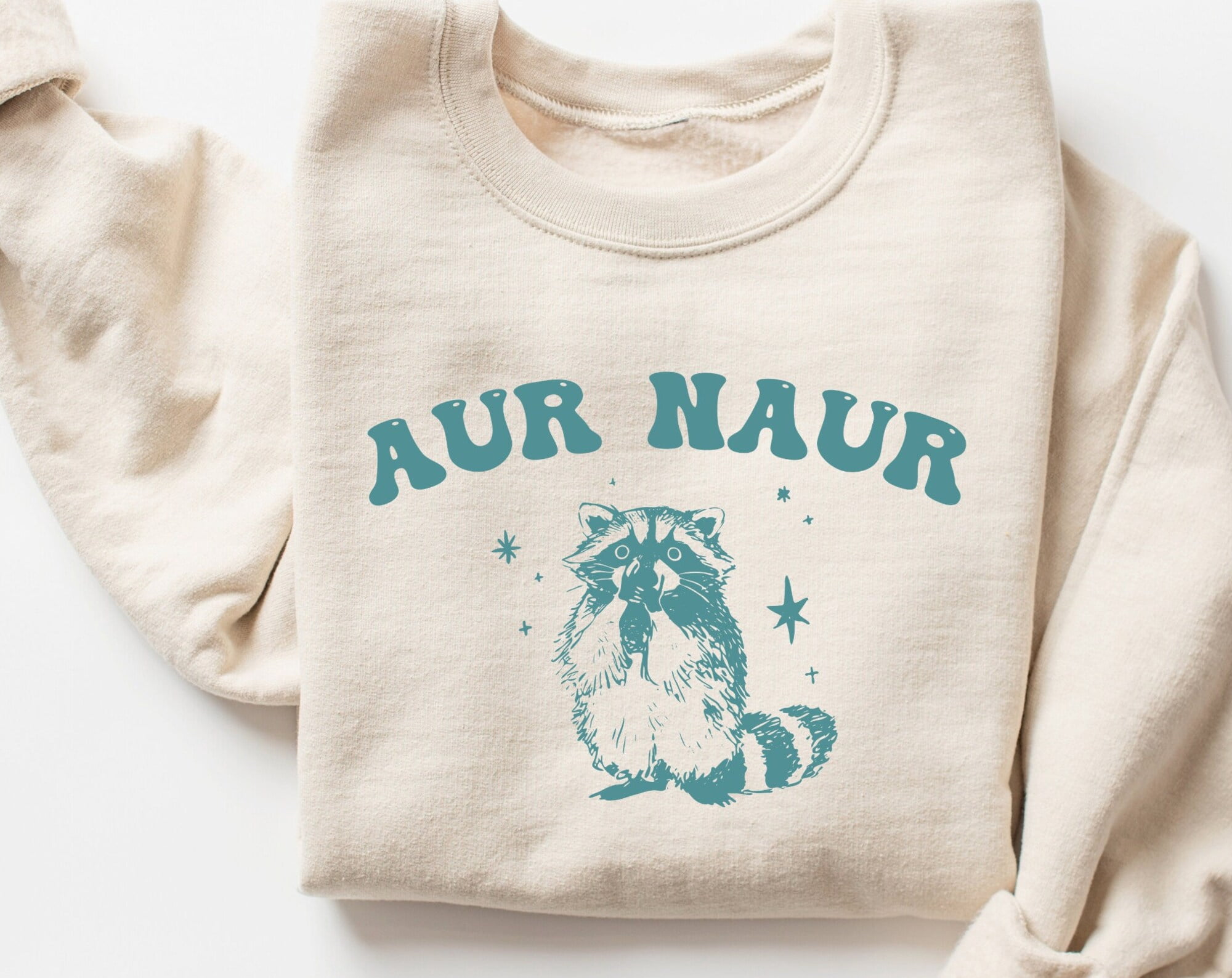 Aur Naur TShirt Funny Retro Raccoon Aussie Meme Graphic Shirt - Walmart.com