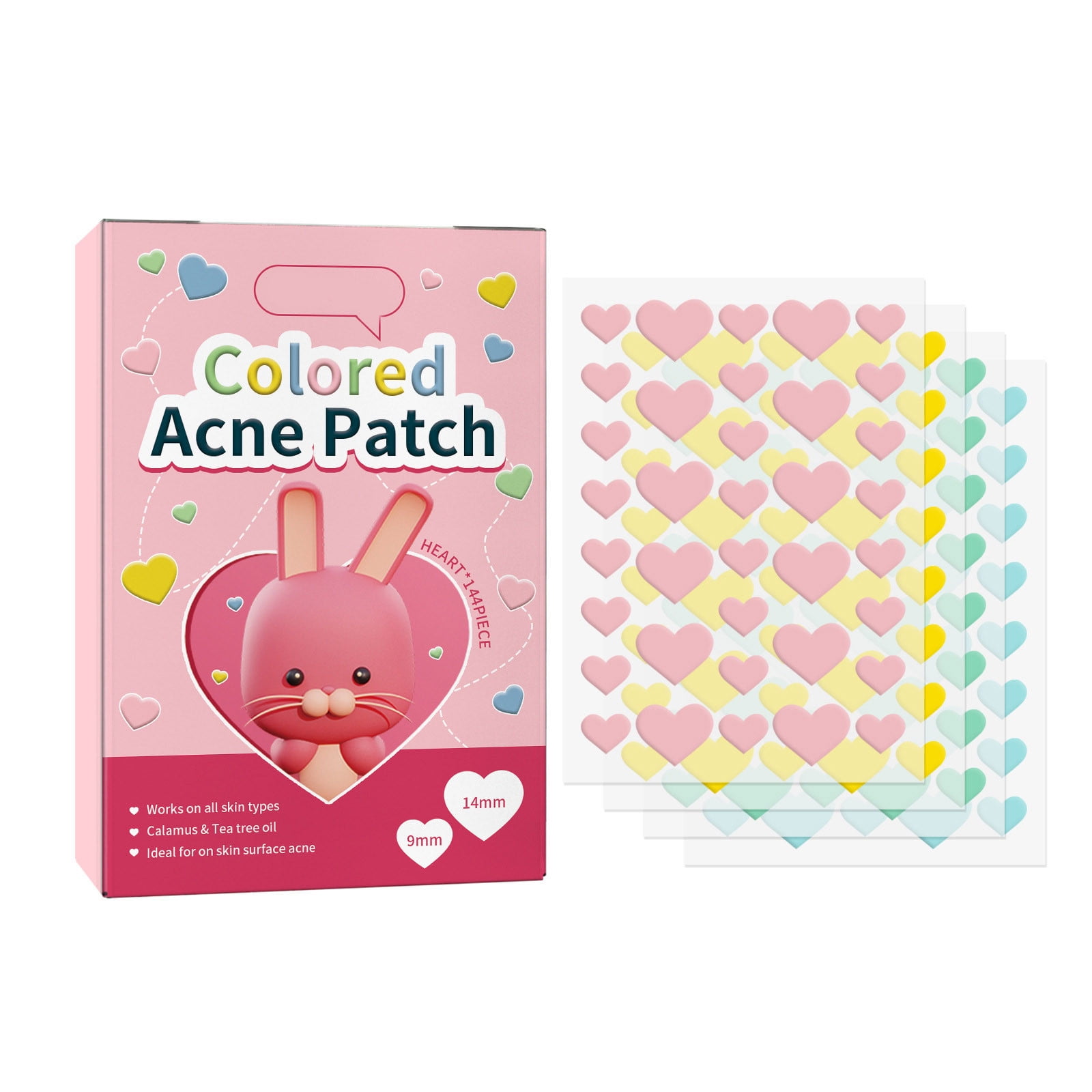 Aura 144 Pcs Of Heart And Star Pimple Patch Containing Salicylic And ...