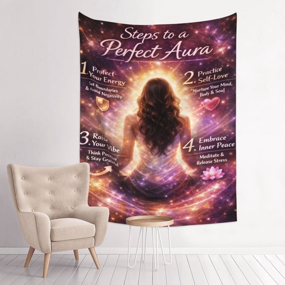 Aura And Energy Healing Anime Tapestry Indian Wall Hanging Tapestries ...