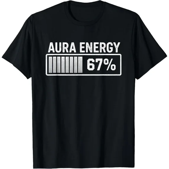 Aura At Sixty Seven Funny Meme Gen Alpha Slang Humor Design Unisex T ...