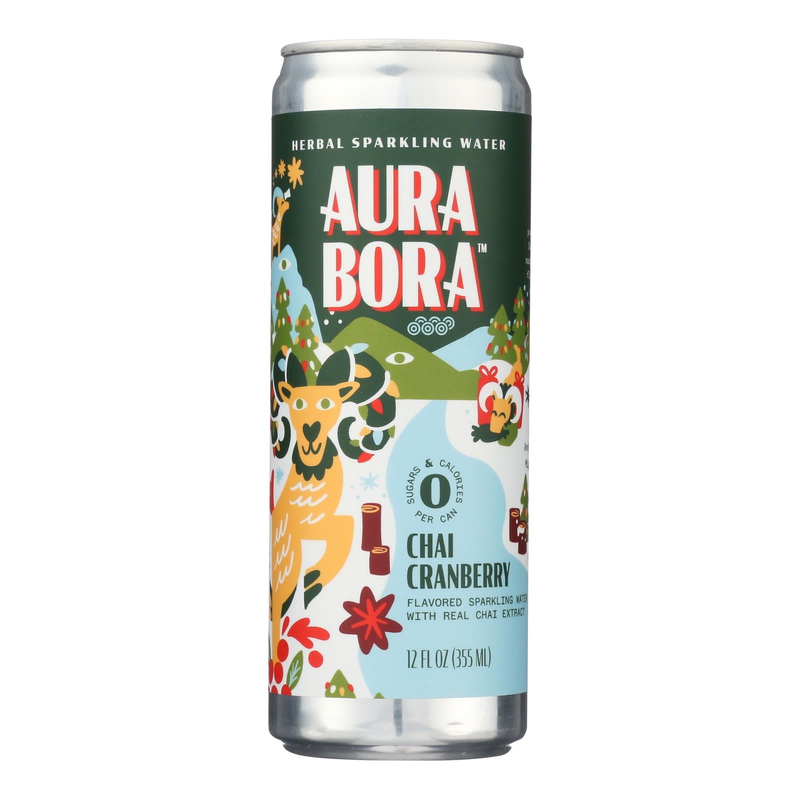 Aura Bora - Sparkling Water Chai Cranberry - Case of 12-12 FZ - Walmart.com