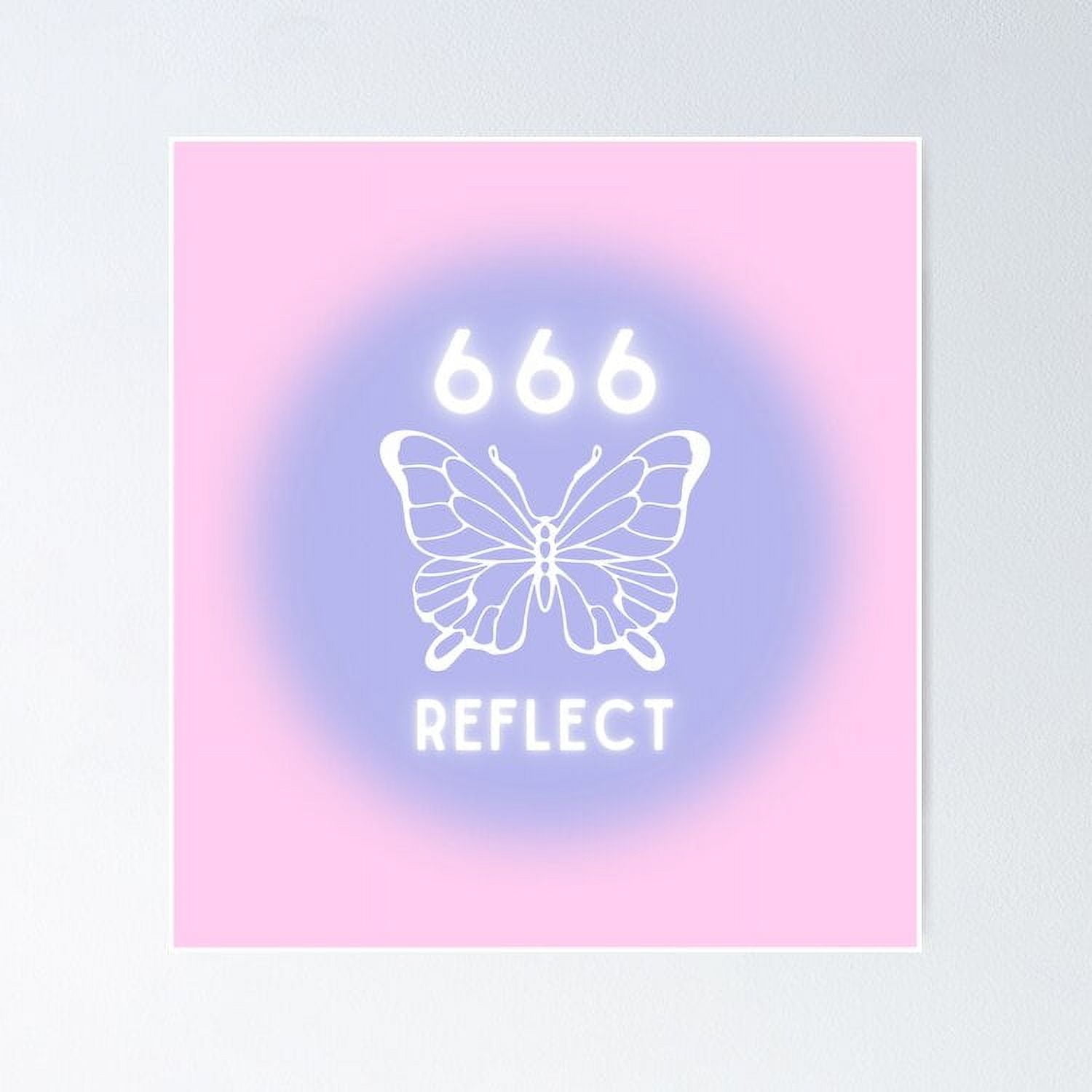 Aura Butterfly - Angel Number 666 UNFRAMED Poster, 12x18 - Walmart.com