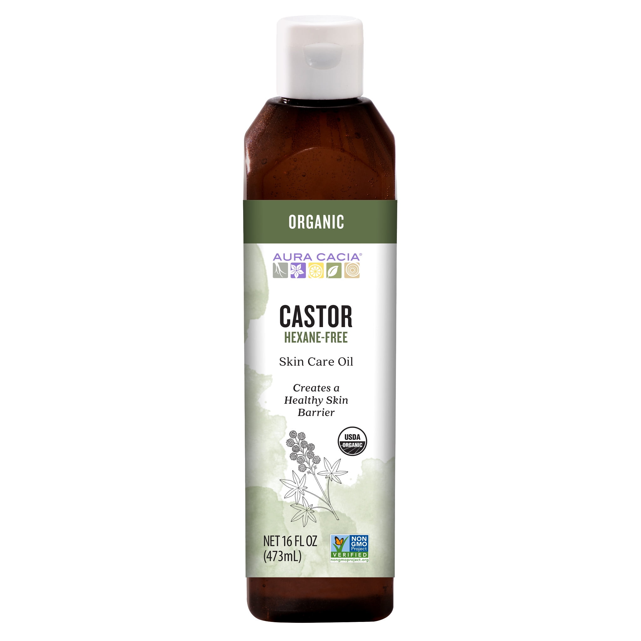 Aura Cacia Certified Organic Castor Skin Care Oil, 16 fl oz - Walmart.com
