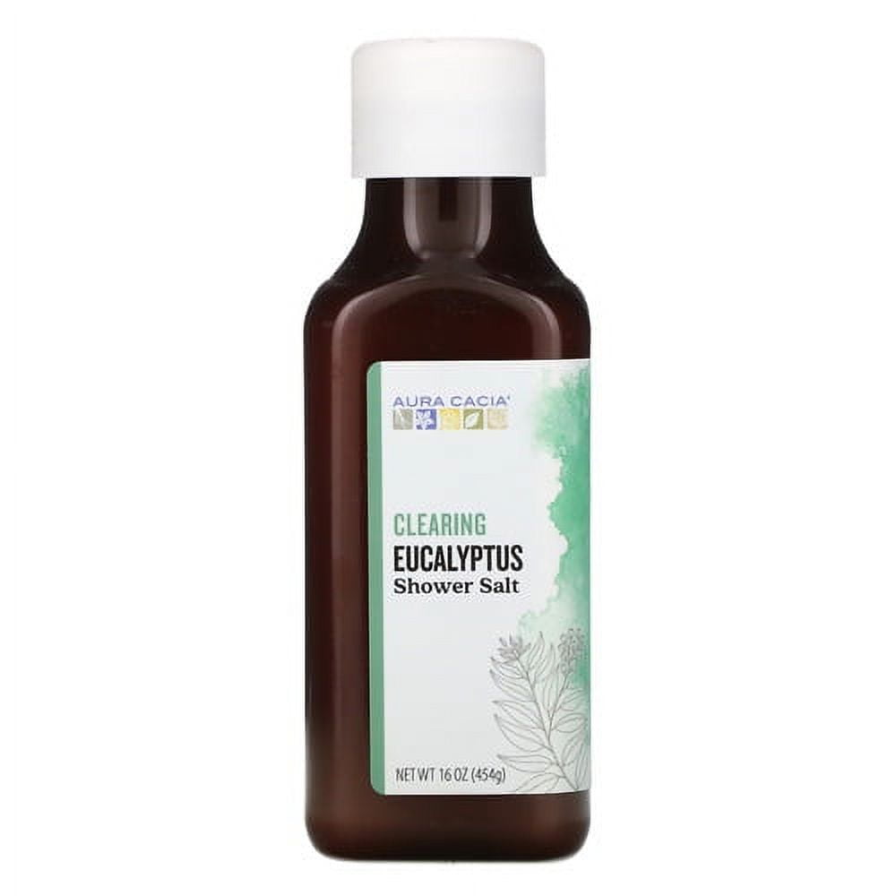 Aura Cacia Clearing Eucalyptus Shower Salt 16 oz Bottle - Walmart.com