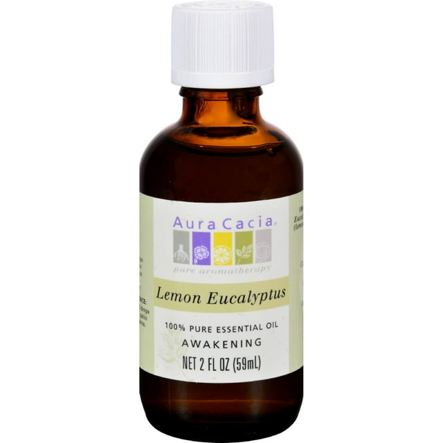Aura Cacia Essential Oil Lemon Eucalyptus - 2 fl oz - Walmart.com