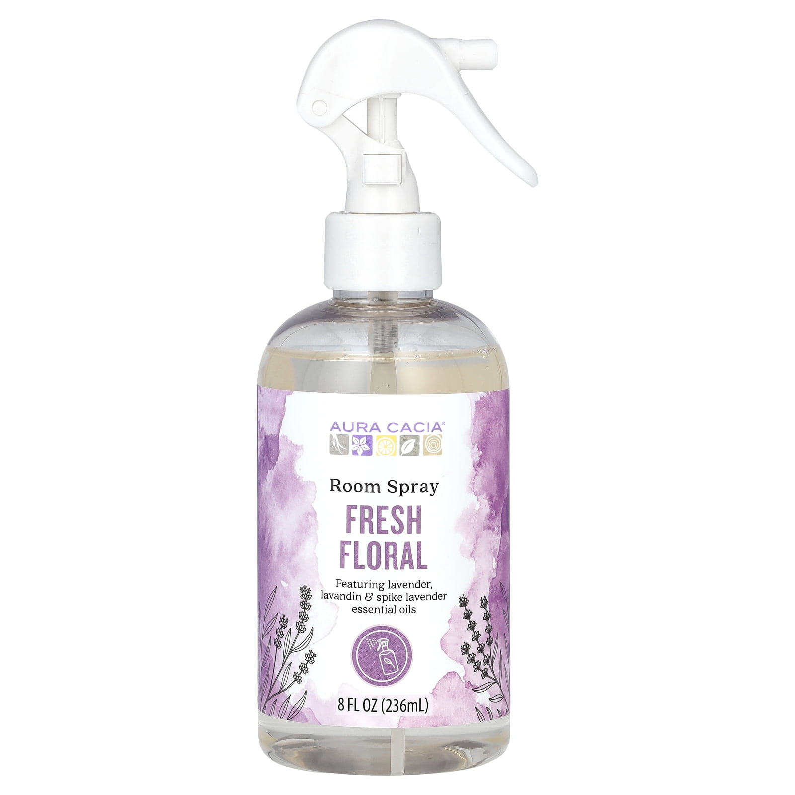 Aura Cacia Fresh Floral Essential Oils Room Spray, 8 fl oz - Walmart.com