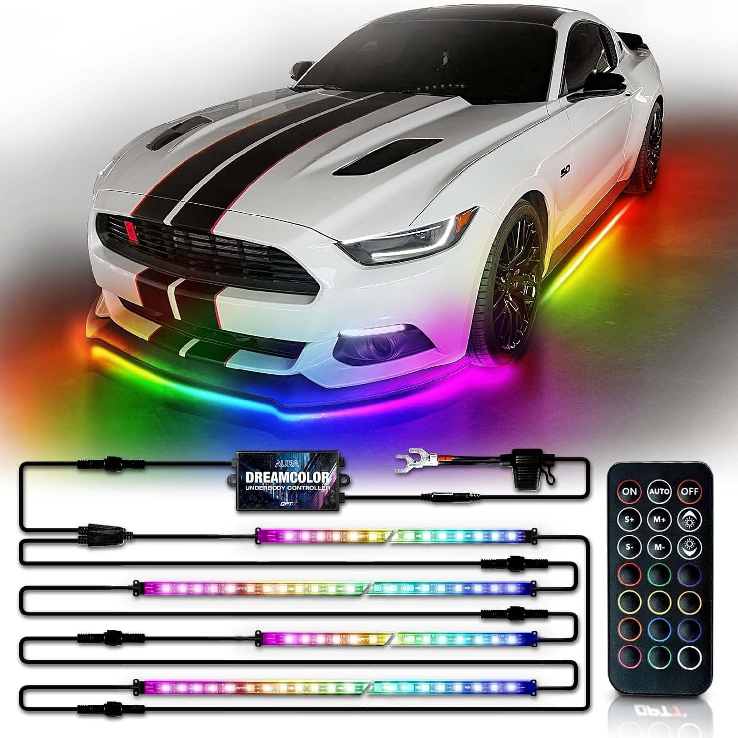Aura DreamColor Underglow Chasing Light Kit with APP & Remote Control ...