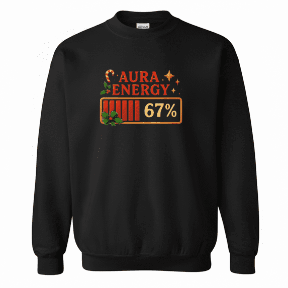 Aura Energy 67 Meme Gen Alpha Slang Trendy Graphic Design Sweatshirt up ...