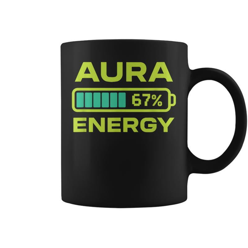 Aura Energy 67 Percent Meme Six Seven Farming Coffee Mugs - Walmart.com