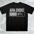 Aura Energy 67% Tee, Retro Pixel Battery Bar Graphic with Clean Digital ...