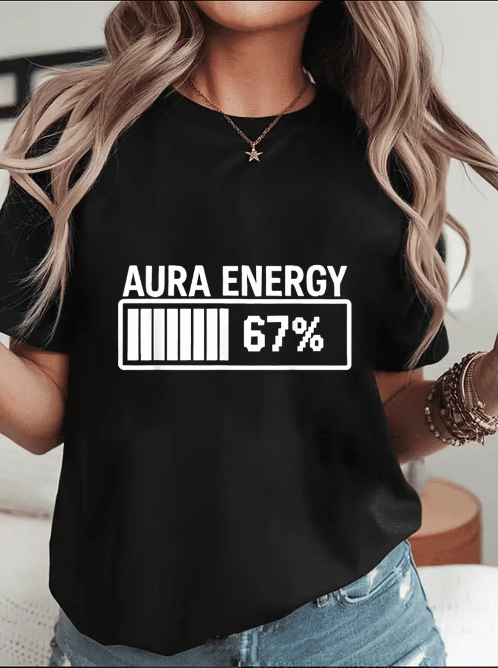 Aura Energy At 67 Six Seven Funny Meme Gen Alpha up to Size 5XL Unisex T-Shirt - Walmart.com