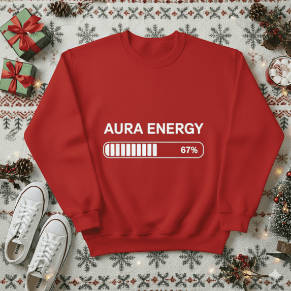 Aura Energy At 67 Viral Meme Funny Gen Alpha Slang Humor Sweatshirt, up ...