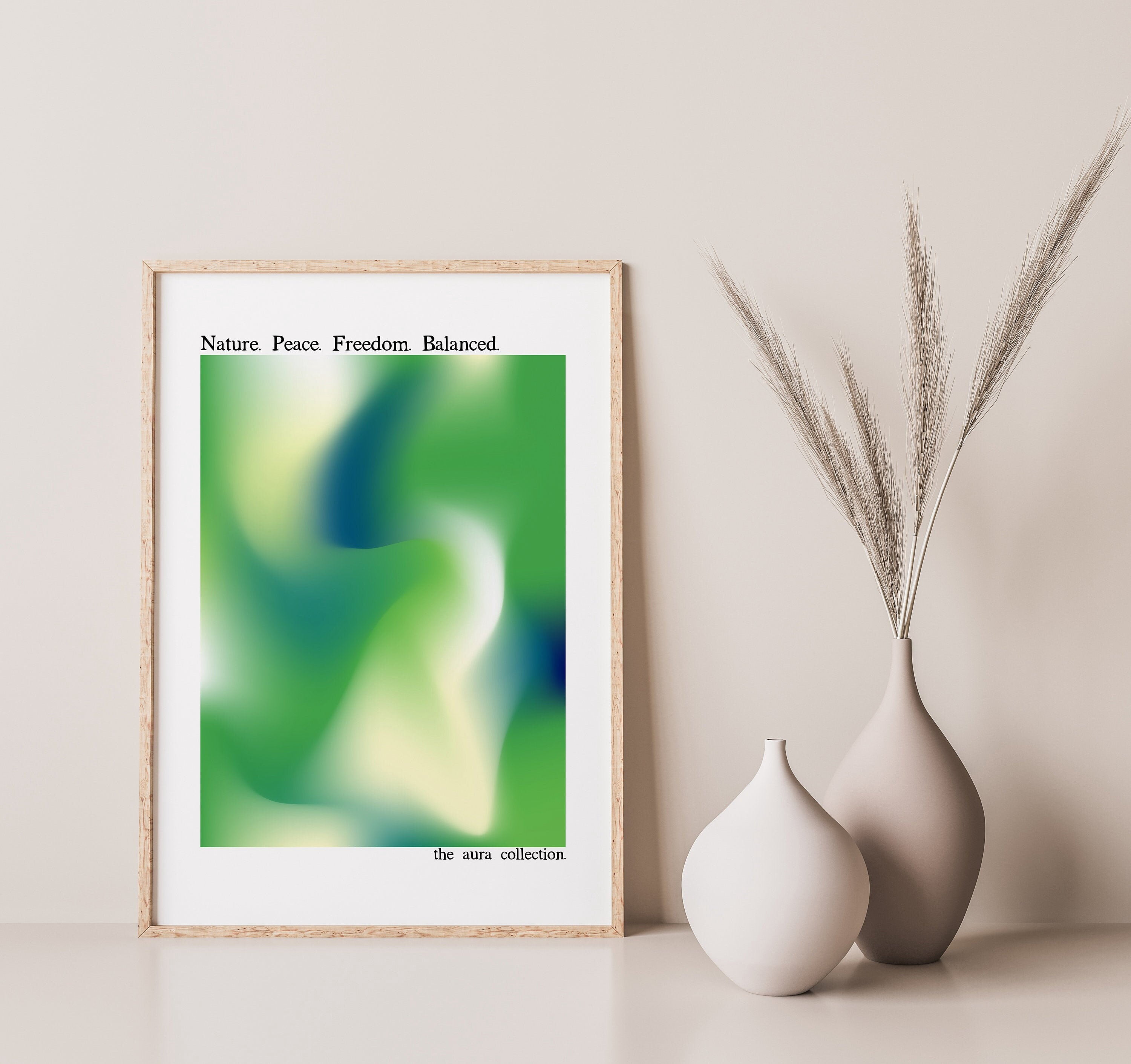 Aura Energy Colours Print Spiritual Energy Tranquil Modern Abstract ...